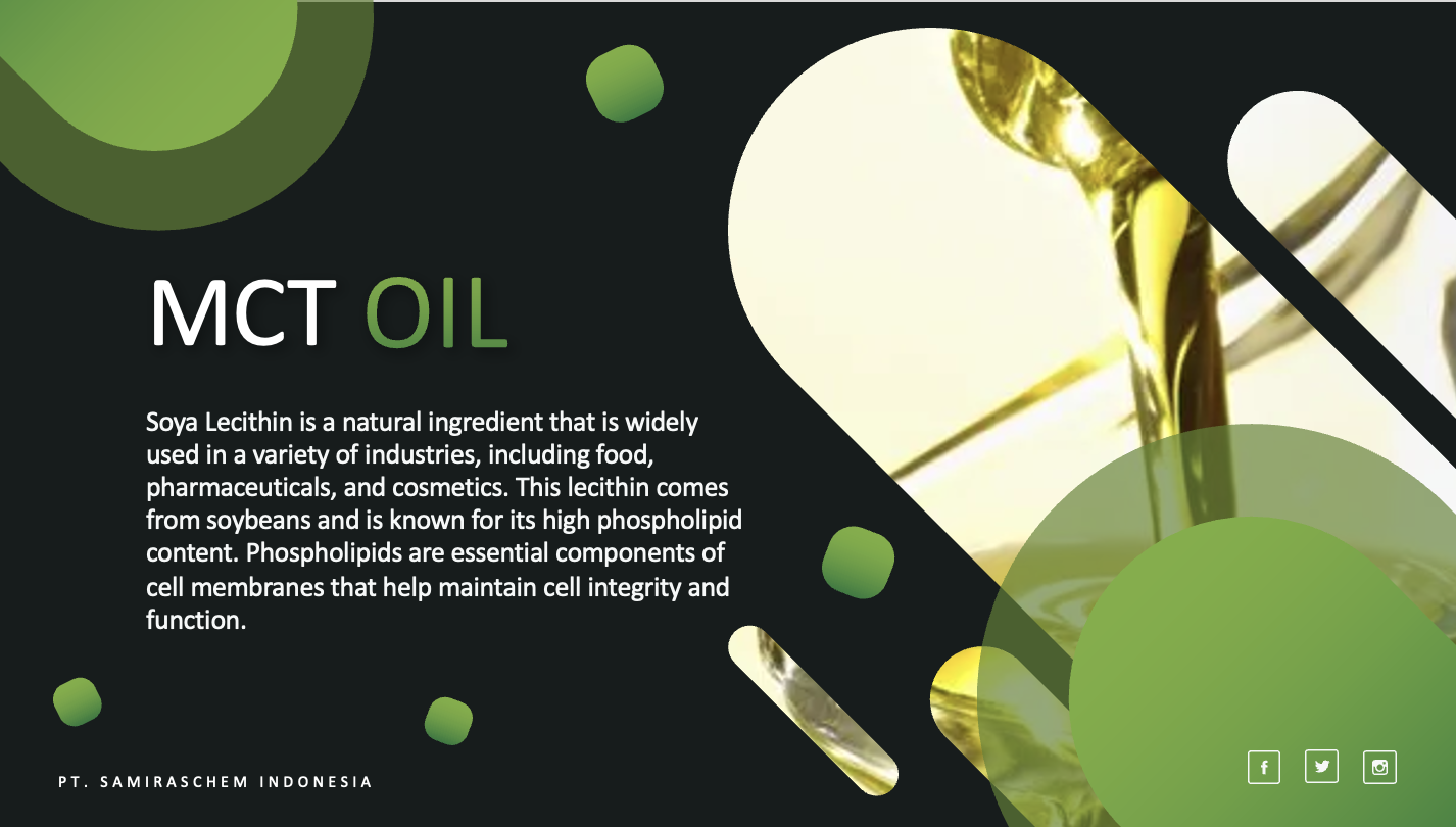 Jual MCT Oil - PT. Samiraschem Indonesia