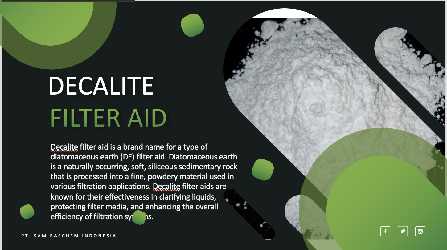 Decalite Filter Aid - PT. Samiraschem Indonesia