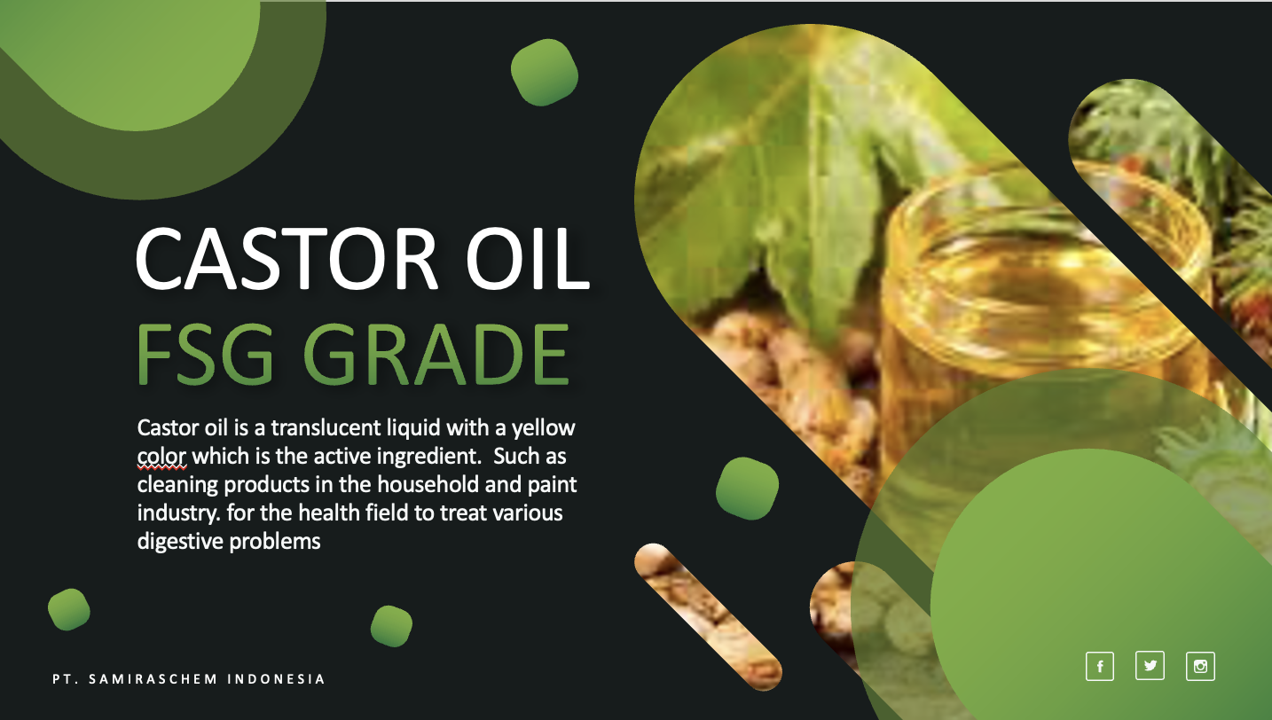 Jual CASTOR OIL FSG - PT. Samiraschem Indonesia