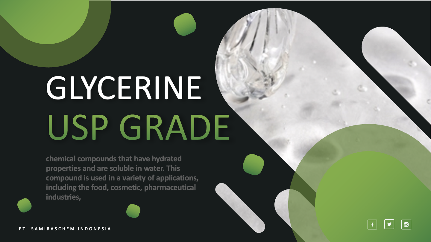 Jual Glycerine USP Grade - PT. Samiraschem Indonesia