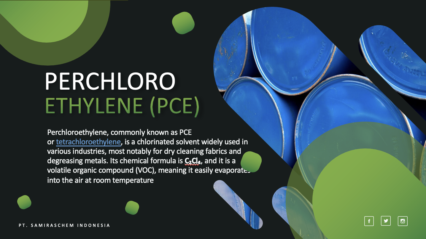 Jual Perchloroethylene - PT. Samiraschem Indonesia