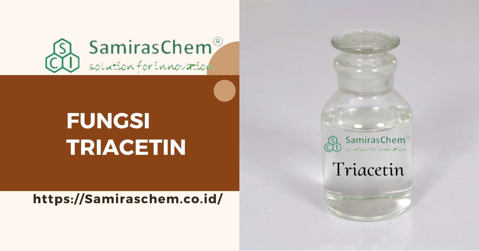 Fungsi Triacetin adalah senyawa kimia diberbagai industri