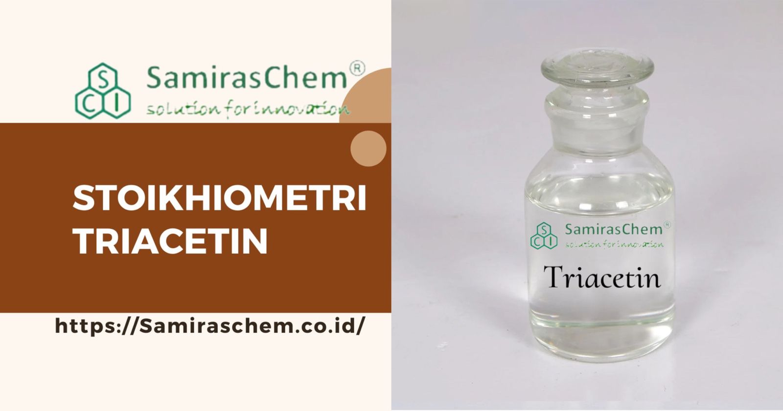 Stoikhiometri Triacetin adalah senyawa organik