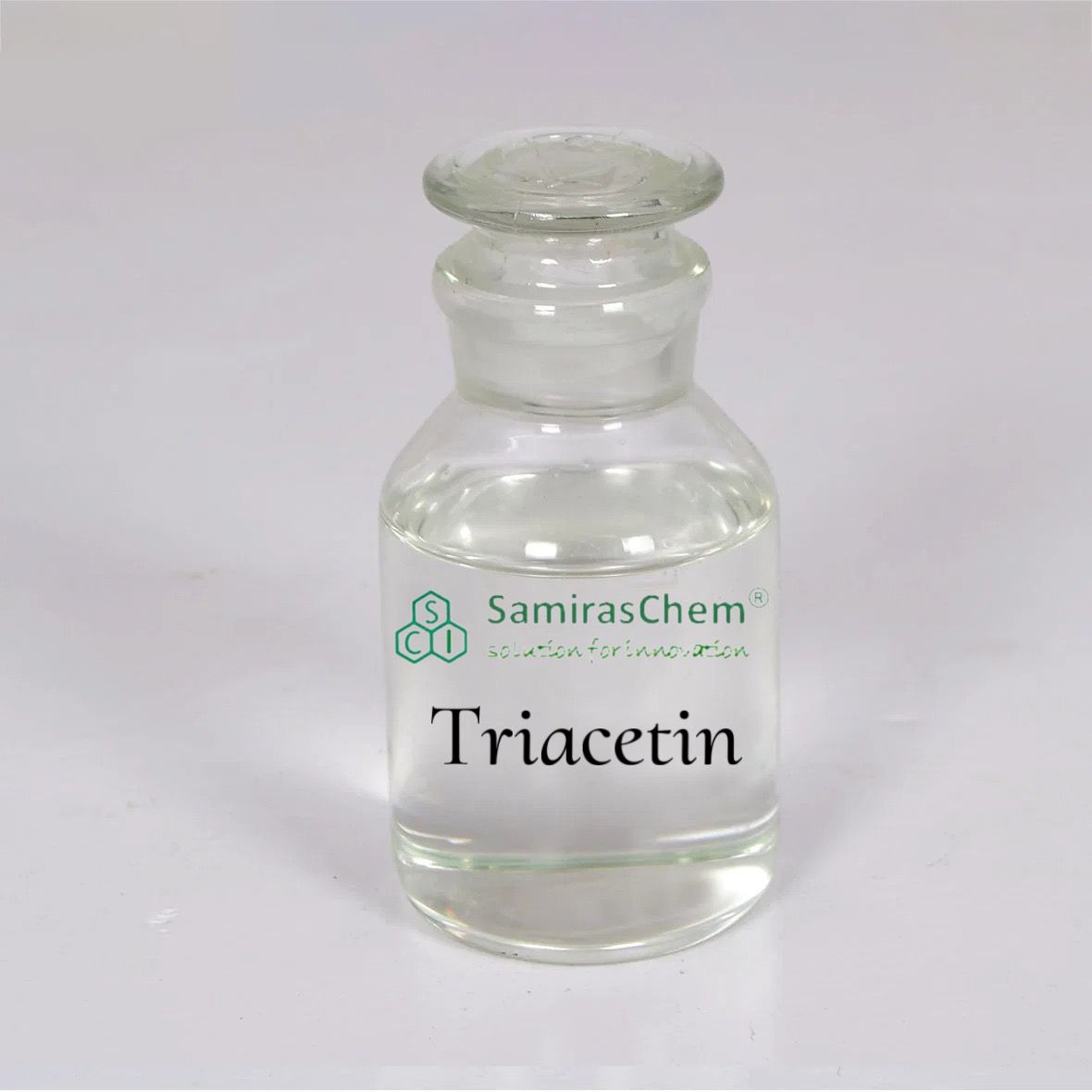 Struktur Atom Triacetin adalah senyawa organik di industri.