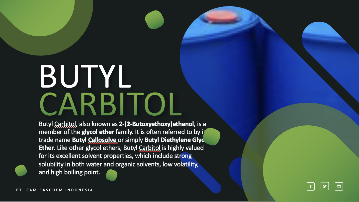 Jual Butyl Carbitol - PT. Samiraschem Indonesia