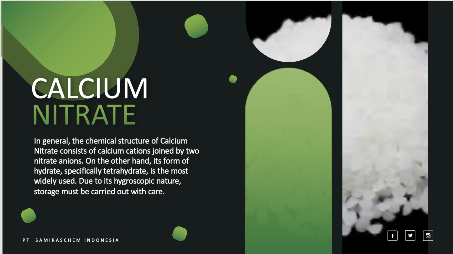 Jual Calcium Nitrate - PT. Samiraschem Indonesia